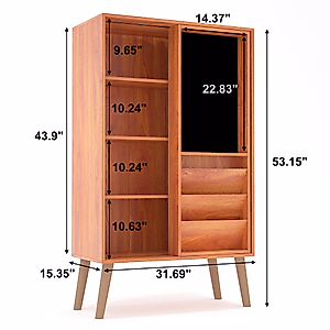 Katalora Kids Bookshelf and Toy Organizer, 6 Tier Bookshelf with Blackboard,Free Standing Bookshelf for Kids Room, Bedroom, Nursery, Classroom