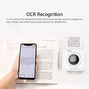 BISOFICE PAPERANG Pocket Printer BT Wireless Thermal Printer Portable Mobile Printer 200dpi for Photo Picture Receipt Memo Note Label Sticker Compatible with Android iOS Windows Mac