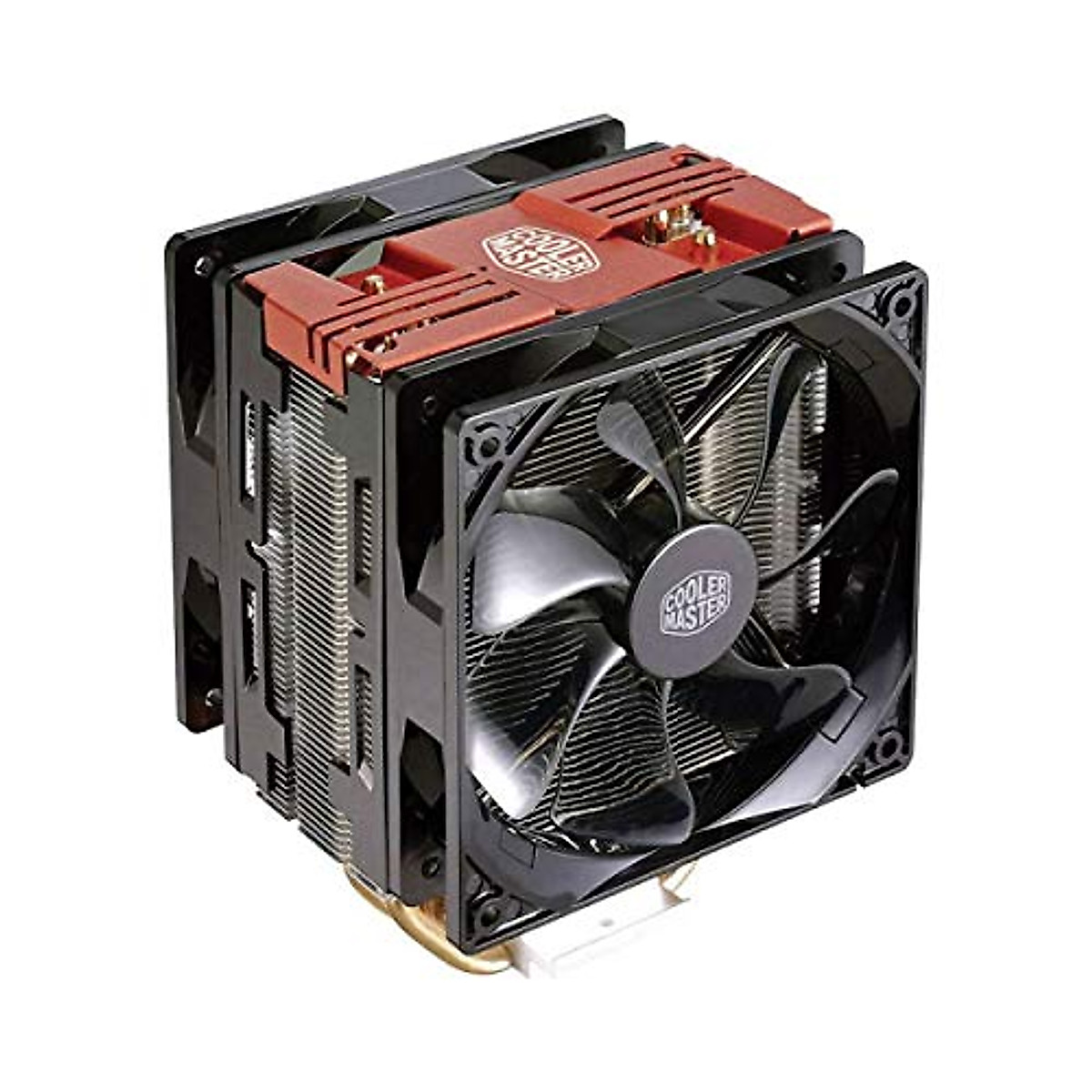 Cooler Master Hyper 212 Turbo- Red Top Cover is Equipped with Dual 120mm PWM Fans LEDs CPU Cooler (RR-212TR-16PR-R1)
