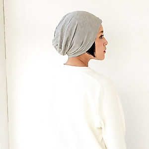 CHARM Summer Beanie for Men & Women - Slouchy Lightweight Chemo Cotton Hipster Fashion Knit Hat Black