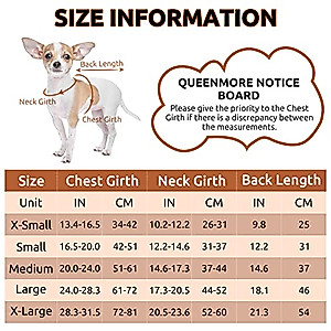 Queenmore Warm Dog Coat, Cold Weather Puffer Dog Coat, Quilting Winter Dog Jacket Ultra Thick Plush Lining with Storage Pockets (Brown, Large)