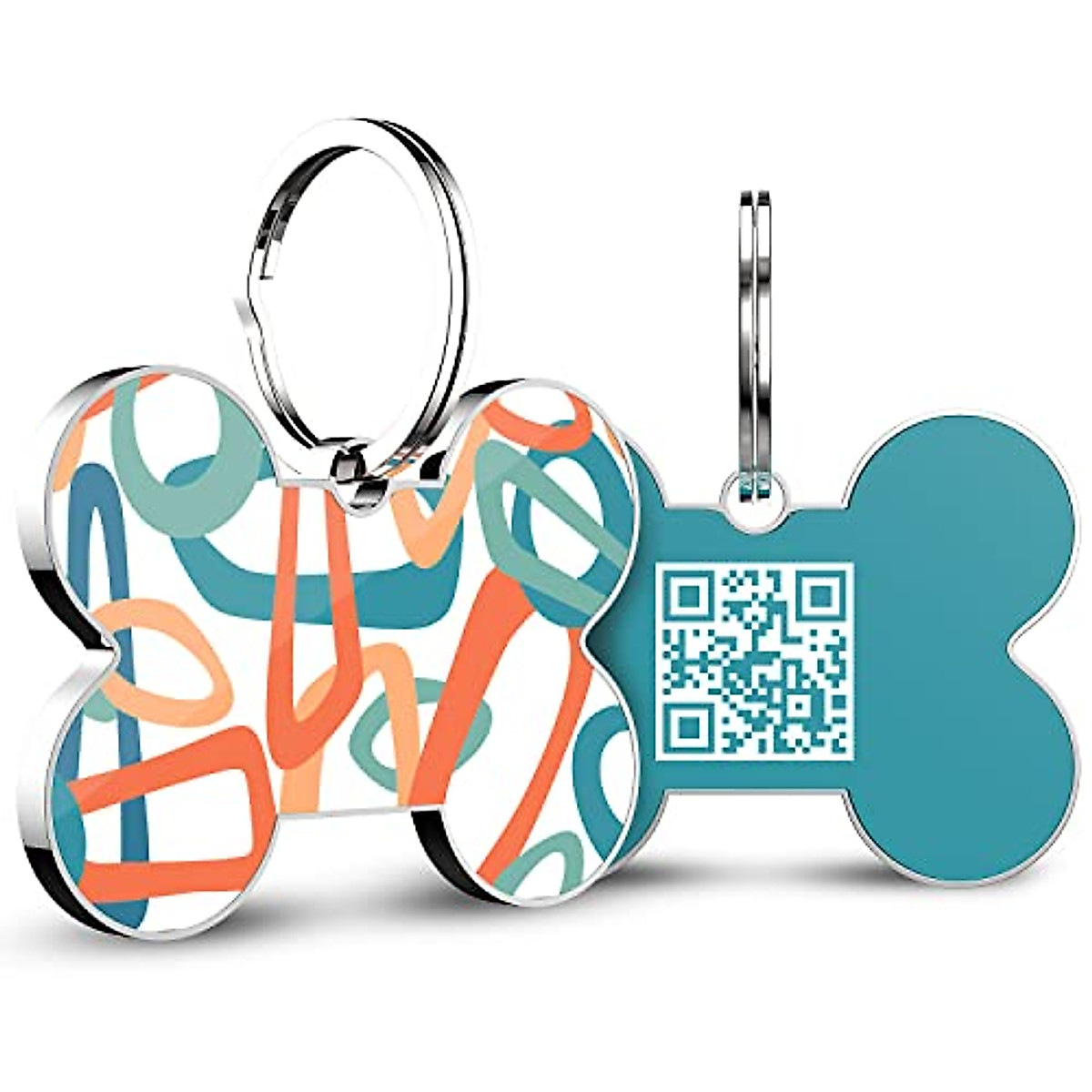 DISONTAG Personalized Dog Tags with QR Code for Pets