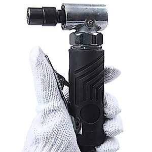 Angle Air Die Grinder 1/4 inch with 4 pcs 2" Roll Lock Sanding Discs, 90 Degree Angle Pneumatic Die Grinder