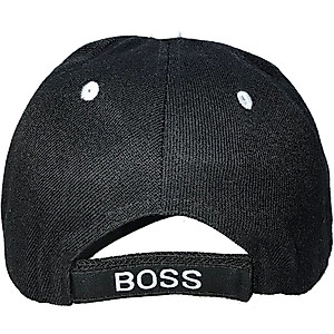 I'm The BOSS Baseball Cap Hat | 3D Embroidery | Sandwich Bill | Adjustable Closure (Black)