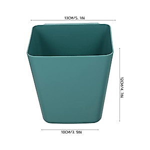 MAGICLULU 10 Pcs Hanging Storage Basket Plastic Cutlery Organizer Makeup Containers Plastic Trash Can Trolley Storage Basket Bathroom Hanging Storage Bin Plastic Hanging Buckets Home Basket