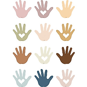 Teacher Created Resources Everyone is Welcome 7" Fun Font Letters (TCR70101) & Everyone is Welcome Helping Hands Mini Accents (TCR7134)