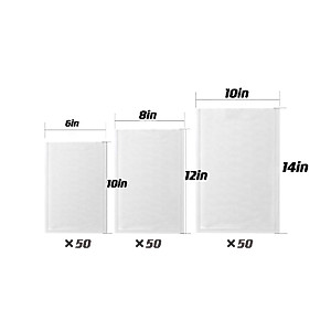 Luontgom Vacuum Sealer Bags, 150 Pack 3 Sizes Precut Bags 6"X10" 8"X12" 10"X14" Vacuum Seal Bags for Food Saver, Vacuum Food Storage Bags for Sous Vide Freezer Vac Storage Meal Prep