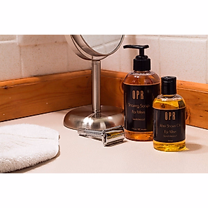 OPR's Sandalwood Shave Soap is a Soothing Foam-Free Shaving Cream for Men that Gives Superior Lubrication, Leaves Skin Smooth, Smells Great, and Provides Up To 180 Shaves, No Shaving Soap Bowl Needed