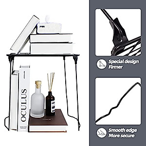 2 Pcs Locker Shelf, 12" Stackable Locker Shelves for School Lockers Office Locker Organizer Suitable for School, Office, Bathroom