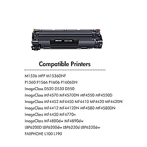 78A Toner Cartridge 4-Pack Compatible Replacement for HP 78A CE278A Toner Cartridge for HP M1536dnf MFP P1606dn P1606 P1566 P1560 M1536 Printer Toner Black