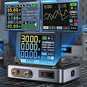 DPS150 DC Power Supply Variable, Laboratory Desktop DC Power Supply Adjustable Regulator PD/QC Programmable Switching Power Supply(A General configuration)
