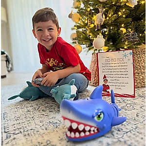 KIDDITOY Remote Control Shark Toy for Kids 3+ - Rechargeable RC Shark Robot with Realistic Biting Action, Interactive Gifts for Boys Ages 3-12, Stocking Stuffers, Birthday Gifts
