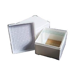 Premiere Slide Storage Box for 2"x3" Slides, White, 25 Capacity