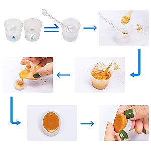 Mica Powder - 120g Natural Epoxy Resin Dye Set - Pearlescent Color Pigment for Soap Making, Slime, Nail Polish, Bath Bomb, Paint Colorant (8 Colors)