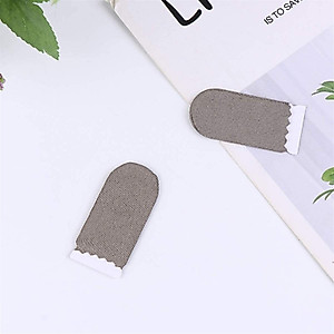 XJXJ 10pcs Screen Touch Finger Sleeve Breathable Anti-Sweat Finger Protector Game Finger Cover Finger Cot for Mobile Phone fingerless work gloves