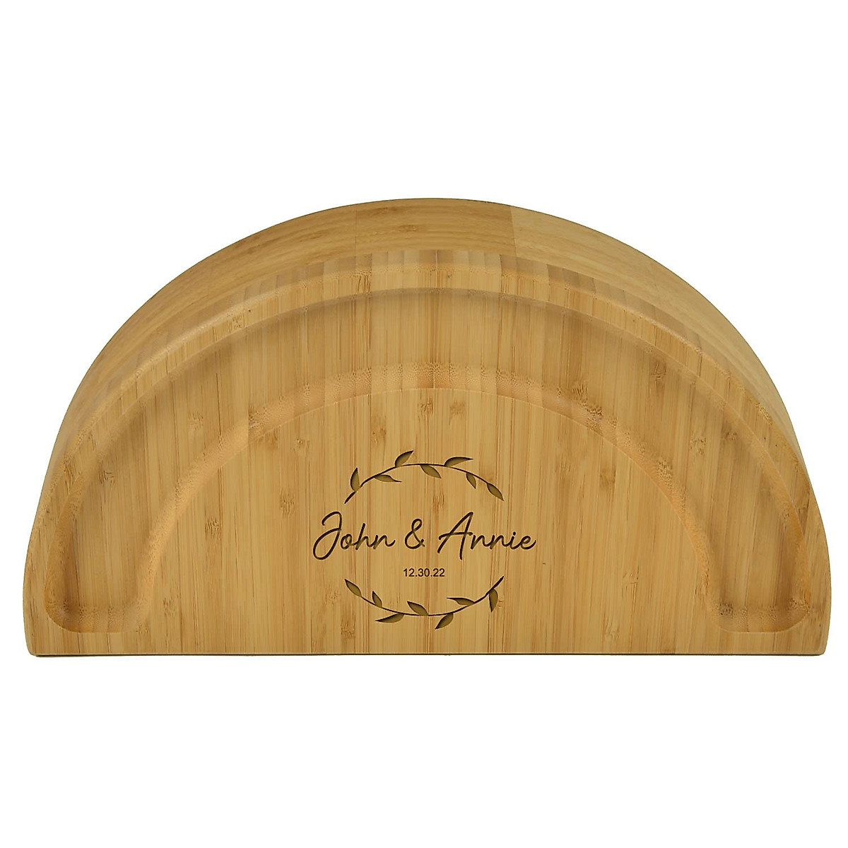 Personalized Engraved Bamboo Cheese/Charcuterie Board with Accessories - Innovative Patented Design - Designed & Quality Assured by Picnic at Ascot USA