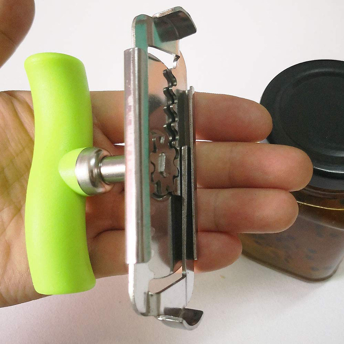 S-Shaped Handle Arthritis Jar Opener Stainless Steel Lids Off Jar Opener-Jar Opener Multifunction Adjustable for 1-4 inches Bottle Can