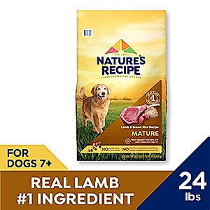 Nature′s Recipe Dry Dog Food, Mature Lamb & Brown Rice Recipe, 24 lb. Bag
