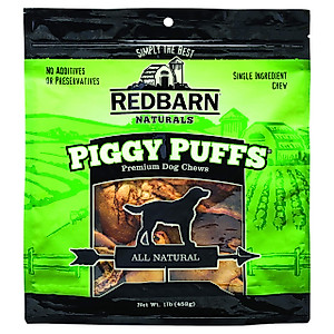 Redbarn Piggy Puff Dental Chews, 1 Pound