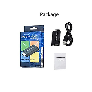 SOUTHSKY Upgrade Mini PS2 to HDMI Video Converter Adapter with 3.5mm Audio Output for Playstation 2 Game Console 480P/1080p TV HDMI Monitor