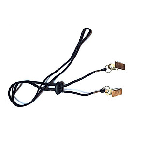 3PCS Black 35.4'' Adjustable Elderly/Adult/Baby/Toddler Napkin Fixing Clip Dental Bib Clasp Holder Lanyard Neck Strap for Towel Apron Blanket Travel Outdoor Must-haves