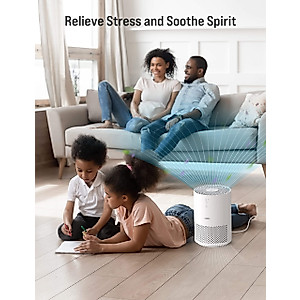 TOPPIN Air Filter Replacement for Air Purifier TPAP002 AP002, True HEPA Filter, Comfy Air C1 HEPA Air Purifier Filter, Allergens Guard Air Filter Replacement, TPFF002, 1 Pack Blue