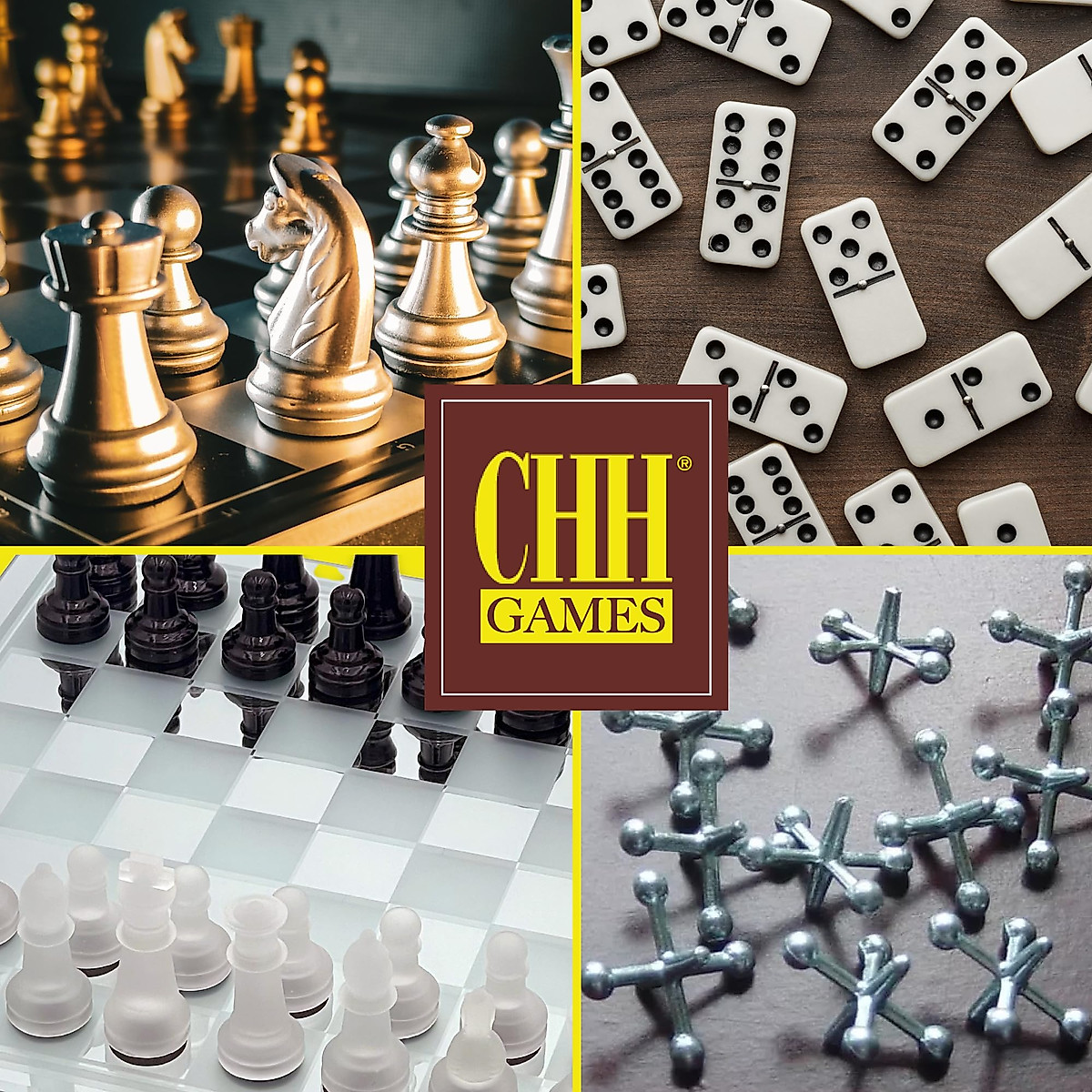 Avant-Garde Black Frosted Glass Chess Set with Mirror Board