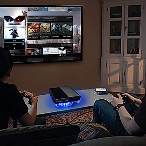 WFPOWER Cooling Fan for PS4, USB RGB LED Backlight, Multi-Color LED Light Cooler Stand, Gaming Mood Lights Pad, Compatible with Xbox, PS4 Pro, PS4 Slim, Consoles, Notebook, Laptop