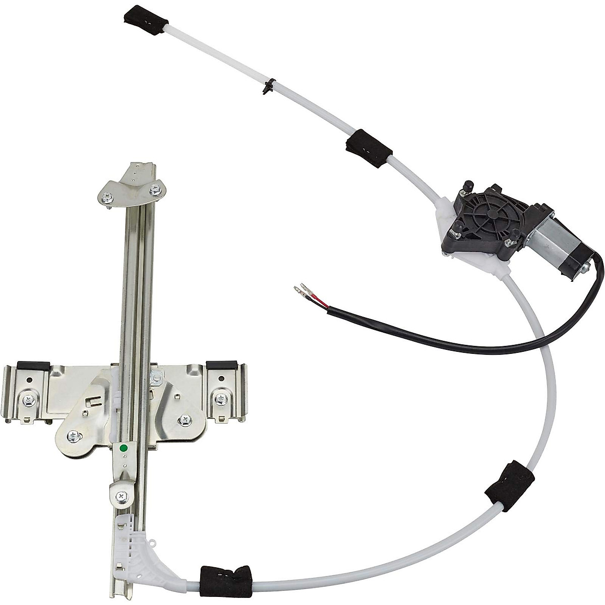 Universal 2-Door Power Window Conversion Kit for Flat Glass: Manual to Electric, Suitable for Classic Cars & Custom Street Rods, Includes OEM Style Switches, Wiring, Regulator, Crossover Kit - 12V