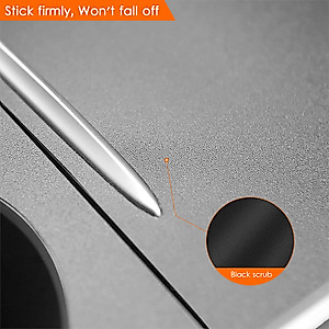 Farmogo Center Console Wrap Kit Matte Black Console Cover Interior Decoration Wrap Kit Compatible with Tesla 2021-2024 Model Y & 2021-2023 Model 3 Accessories (Black)