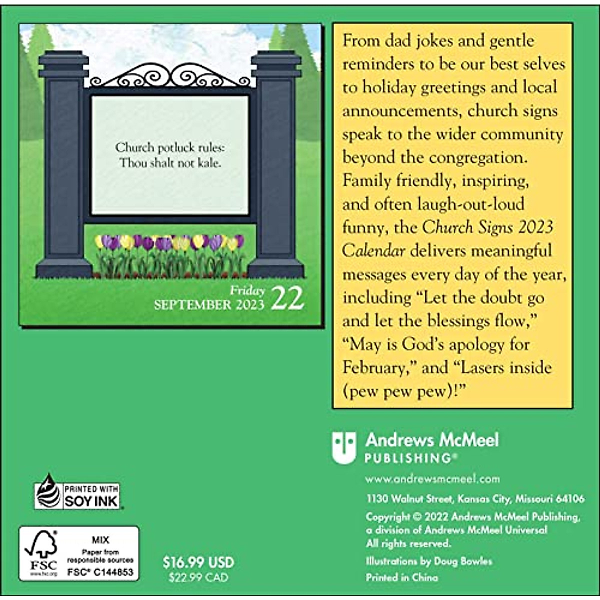 Church Signs 2023 Day-to-Day Calendar: Little Sayings to Help You on Your Way