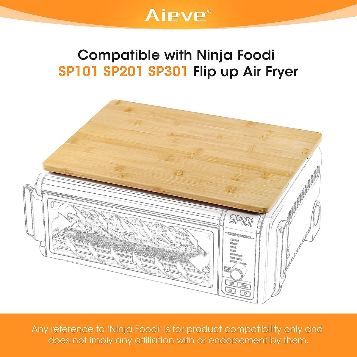 Aieve Air Fryer Oven Liner, Heat Resistant Cutting Board, Air Fryer Accessories Compatible with Ninja Foodie SP101 SP201 SP301