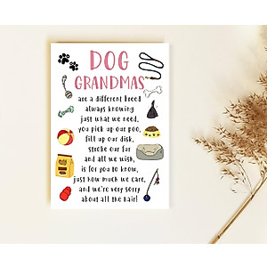Dog Grandma Mother's Day Card - Dog Grandma Card - Pet Dog Toys Card - Cards For Dog Lovers - Mother's Day Card - Happy Birthday Grandma - Cute Dog Grandma Card - Grandma Love Dogs - Greeting Card