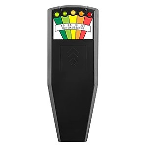 Jinyi EMF Meter 5 LED Magnetic Field Detector Ghost Hunting Paranormal Equipment Tester Counter (1 pcs)