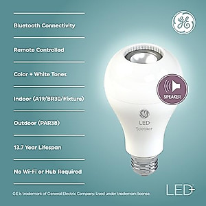 General Electric LED+ Speaker Soft White A21 (1-Pack)