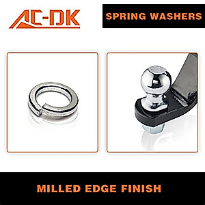 AC-DK 4" Drop Hitch Ball Mount,Fusion Trailer Hitch Mount Trailer Ball Hitch Tow Ball Mount Kit,2 Inch Square and Ballmount Towing,2" Hitch Ball 6000 lbs with 3 Keys for Locking Hitch Receiver