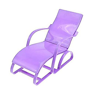 Menolana 1:6 Dollhouse Chair Furniture Unassembled 1/6 Mini Dollhouse Chair Furniture Model, Purple