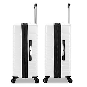 Samsonite Evolve SE Hardside Expandable Luggage with Spinners | Snow White | 2PC SET (Carry-on/Large)