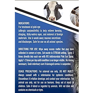 IVS INTERNATIONAL Pink Eye Spray - Eye Spray for All Animals (Dogs, Cats, Livestock and Horses) to Relieve Redness, Irritation, and Discharge - 16-Ounce
