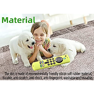 Remote Cover for TV Stick (3rd Gen) TV Stick 4k&4K Max (2021 Release) Silicone Protective Cover Shockproof Remote Control Glove with Lanyard(Black)