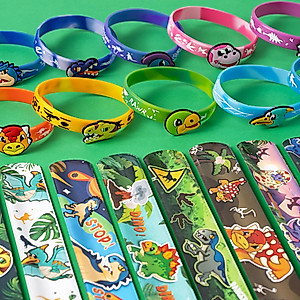 DMIGHT Dinosaur Party Favors, Dinosaur Birthday Party Supplies, Dinosaur Goodie Bags for Kids Birthday, Dino Gifts Bags Fillers Stuffers, Dinosaur Themed Party Toys