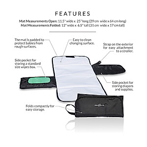 Obersee Oslo Diaper Bag Backpack with Detachable Cooler, Silver Grey