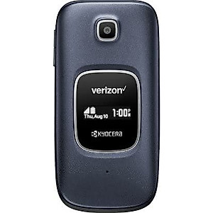 Kyocera Cadence LTE S2720 Flip phone 4G- Blue (Verizon Wireless Prepaid) Renewed