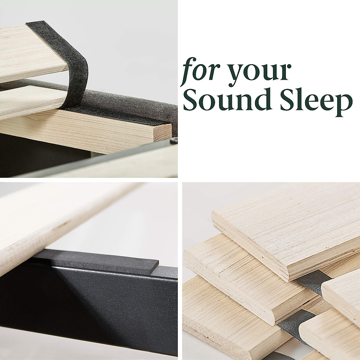 ZINUS Maddon Upholstered Platform Bed Frame / Mattress Foundation / Wood Slat Support / No Box Spring Needed / Easy Assembly, Grey, Queen