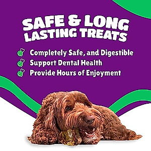 Lively Tails Dog Bones for Aggressive Chewers, Knee Caps for Dogs, Dog Bones for Large Dogs, Dog Bones for Medium Dogs and Small Dogs, Beef Bones for Dogs Long Lasting, Knee Bones for Dogs, 10 Count