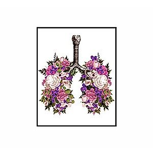 Nurse Gift for Women Wall Art Prints Decor Set of 6 Medical Anatomy Poster, Nurse Graduation, Nurse Practitioner, Physicians Assistant Gift for Doctor Office, Clinic, Med Student Dorm Halloween Christmas 8x10, Unframed