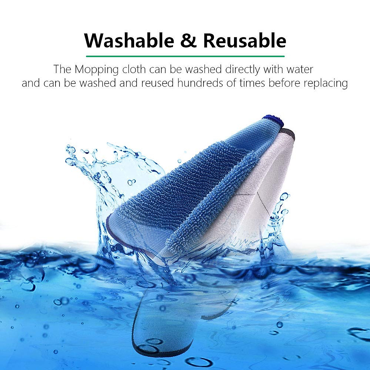 neutop Replacement Parts Mop Pad Cloths Compatible with iRobot Braava 320 380 381 380T 390 390T Mint 4200 4205 5200 5200C Models, 6 Wet 3 Dry 5 Wick Caps.