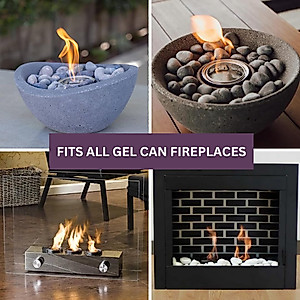 Firesol 6 pack Gel Fuel Cans for Fire Bowl, Fireplace, Gel Fire, Tabletop Fire Bowls, Warming, Indoor & Outdoor