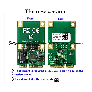 CERRXIAN Mini PCI-E Gigabit Ethernet PCI Express Network Card NIC 10/100 / 1000Mbps with Low Profile Bracket