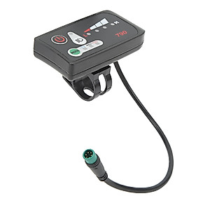 Alomejor Electric Display Control Panel, LED Power Display Panel Meter with Waterproof 5P Male Plug for 22.2mm Handlebars (36V)